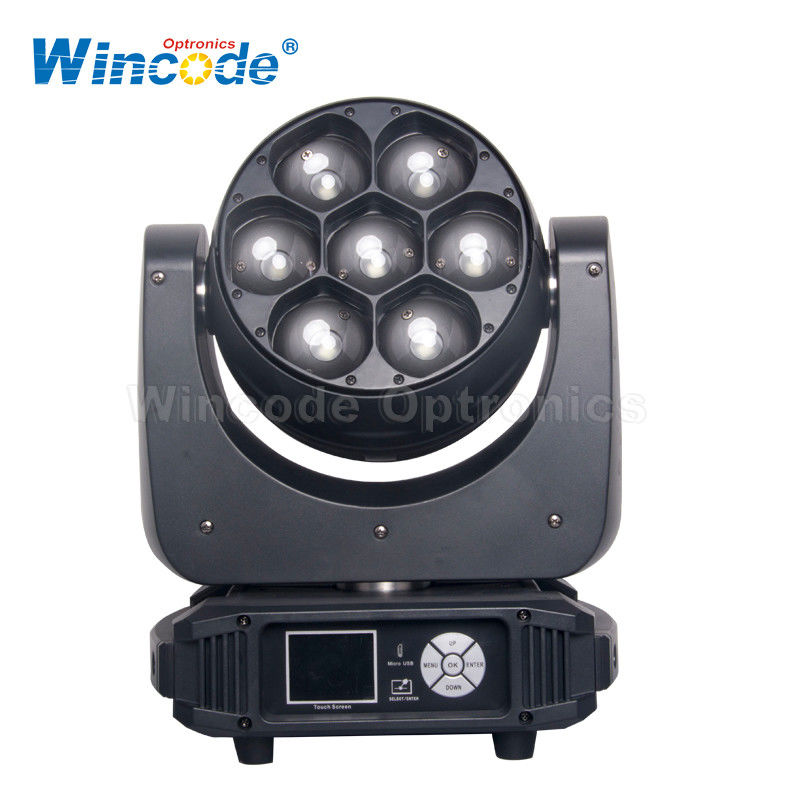 7×40W LED Moving Head Light With Zoom Pixel Function Beam Wash Effects